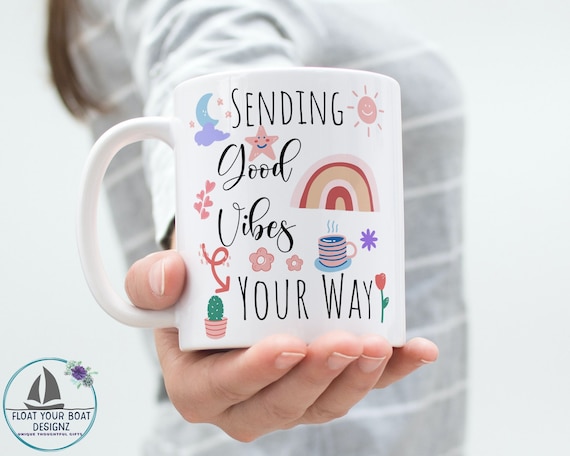 Sending Good Vibes Your Way Happy Cute Caring Inspirational | Etsy