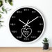 Customizable Minimalist Korean Wall Clock, Personalizable Korea Hangul ...