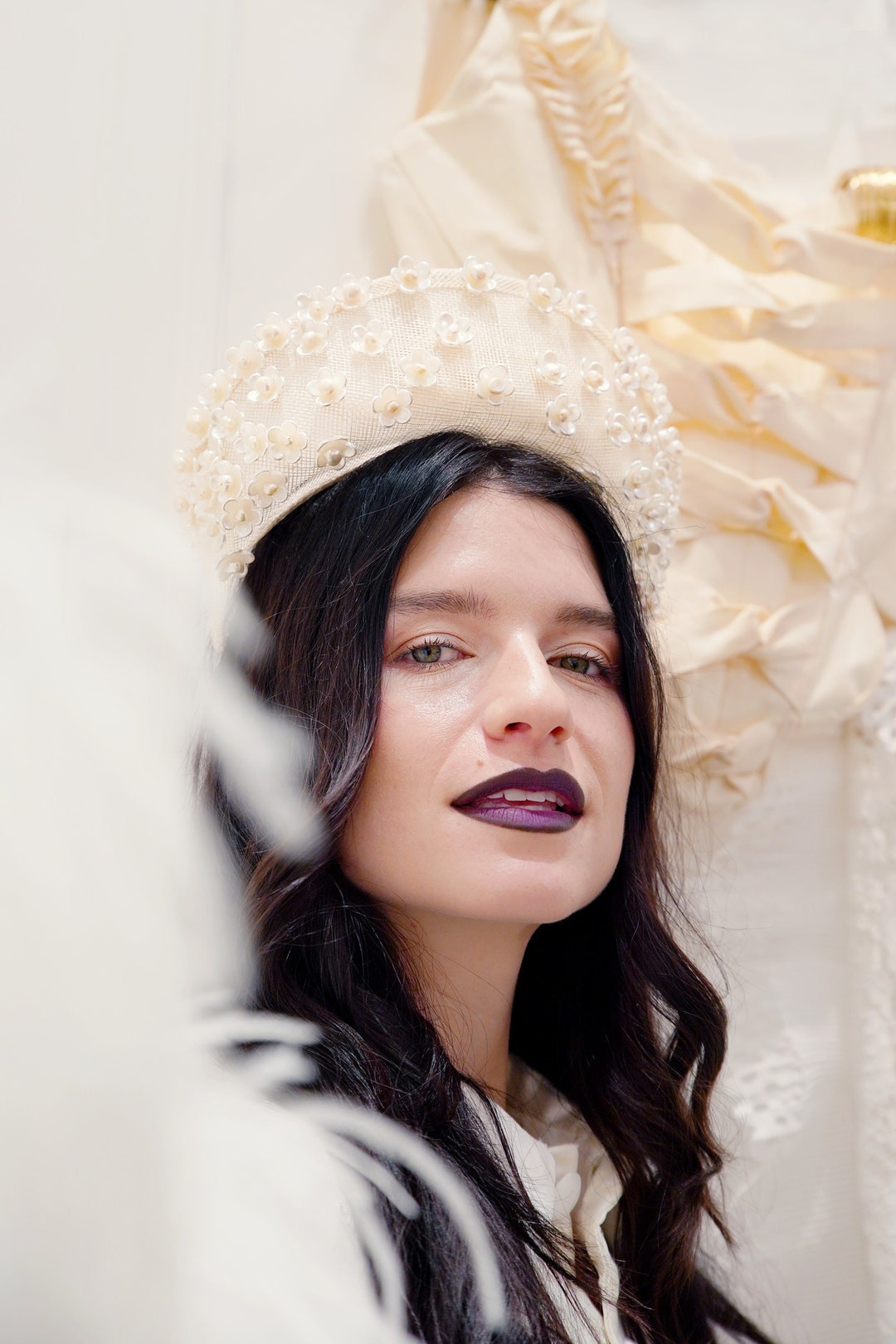 Ivory Meadow Halo Crown - Etsy