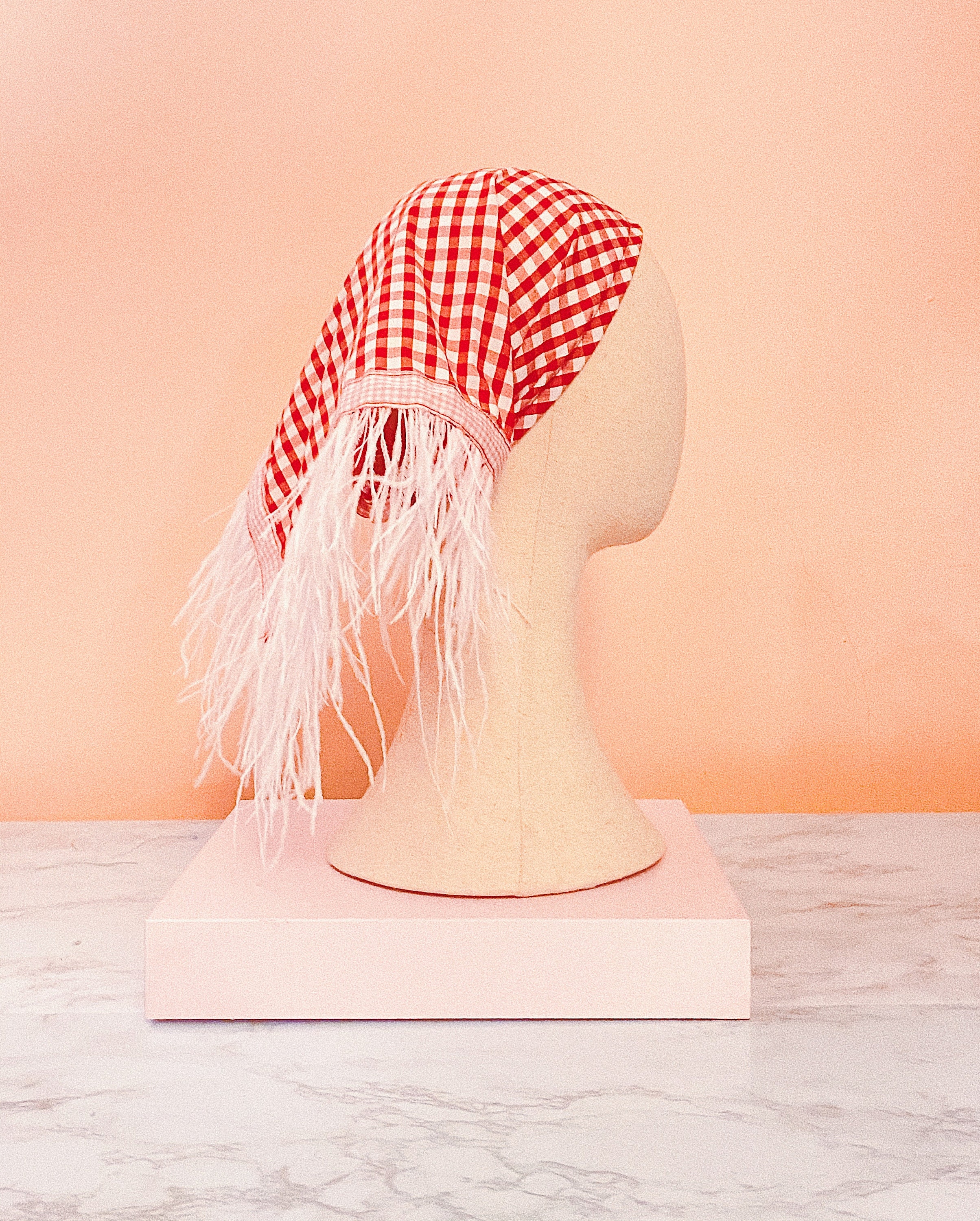 Fecha de picnic Red Gingham Pluma Bandana - Etsy España