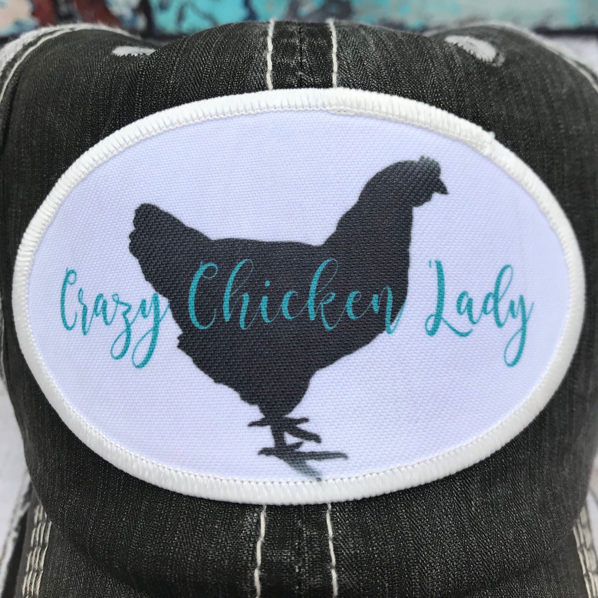 Crazy Chicken Lady Hat Trucker Hat Chicken Hat Baseball | Etsy