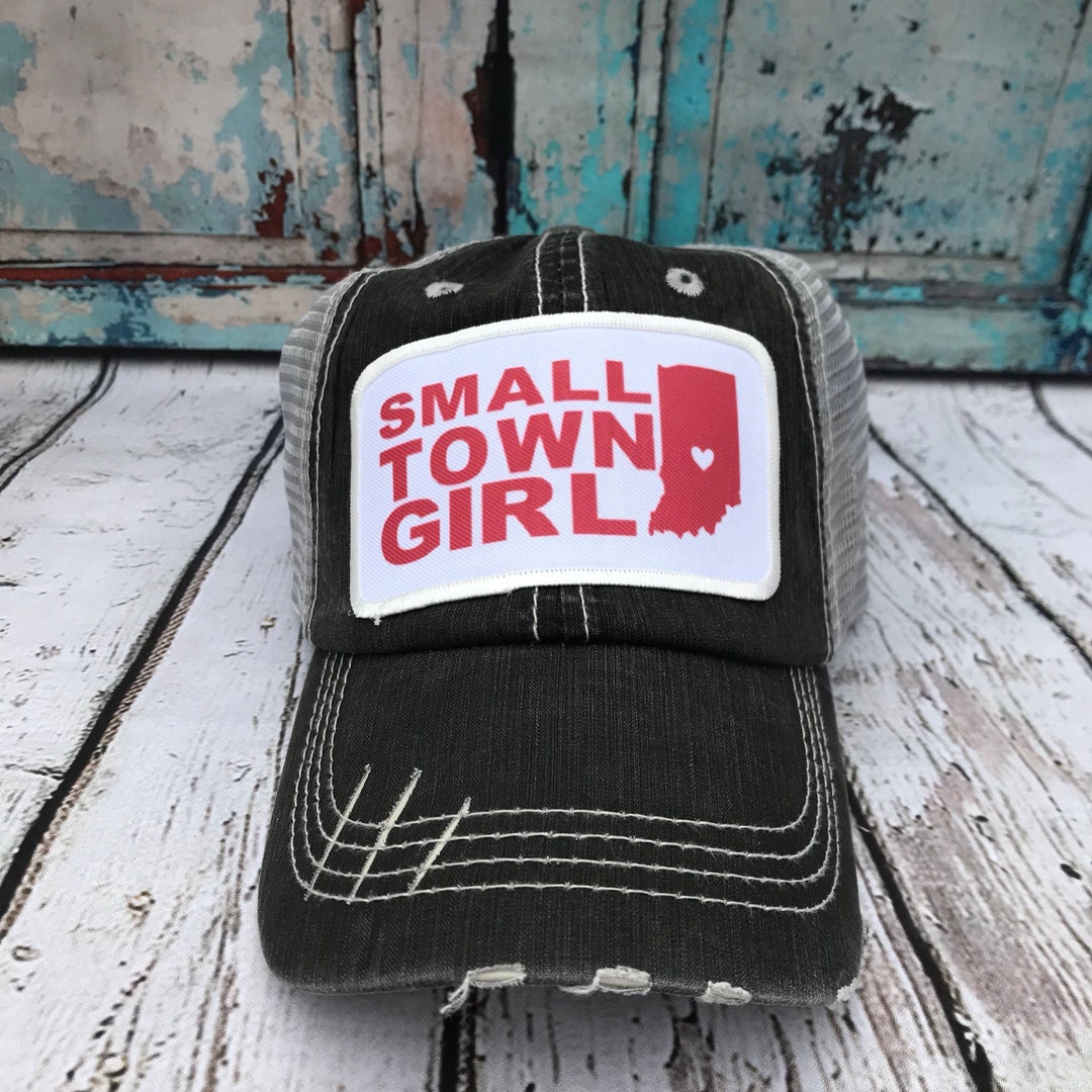 Custom State Hat, Small Town Girl Hat, Custom Hat, Home State Hat, Home ...