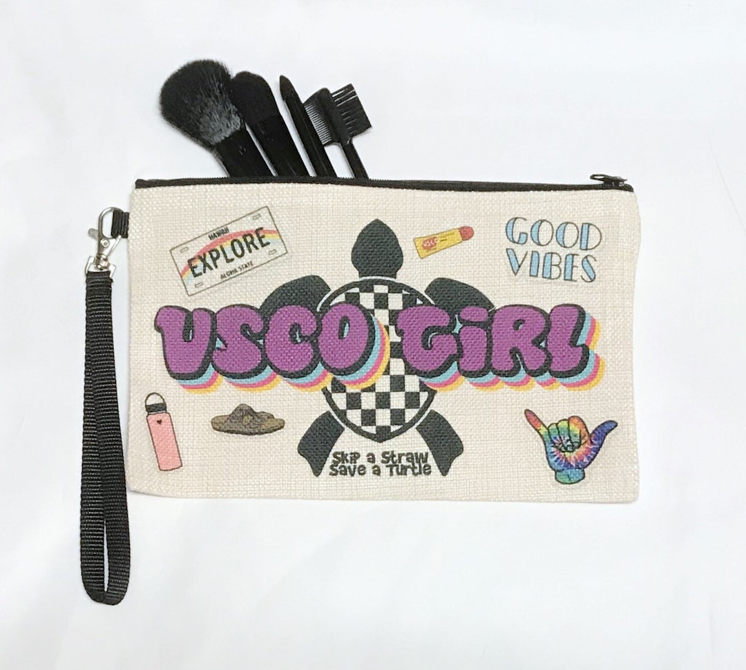 Vsco Makeup Bag, Vsco Pouch, Scrunchy Storage Bag, Makeup Bag for Girls ...