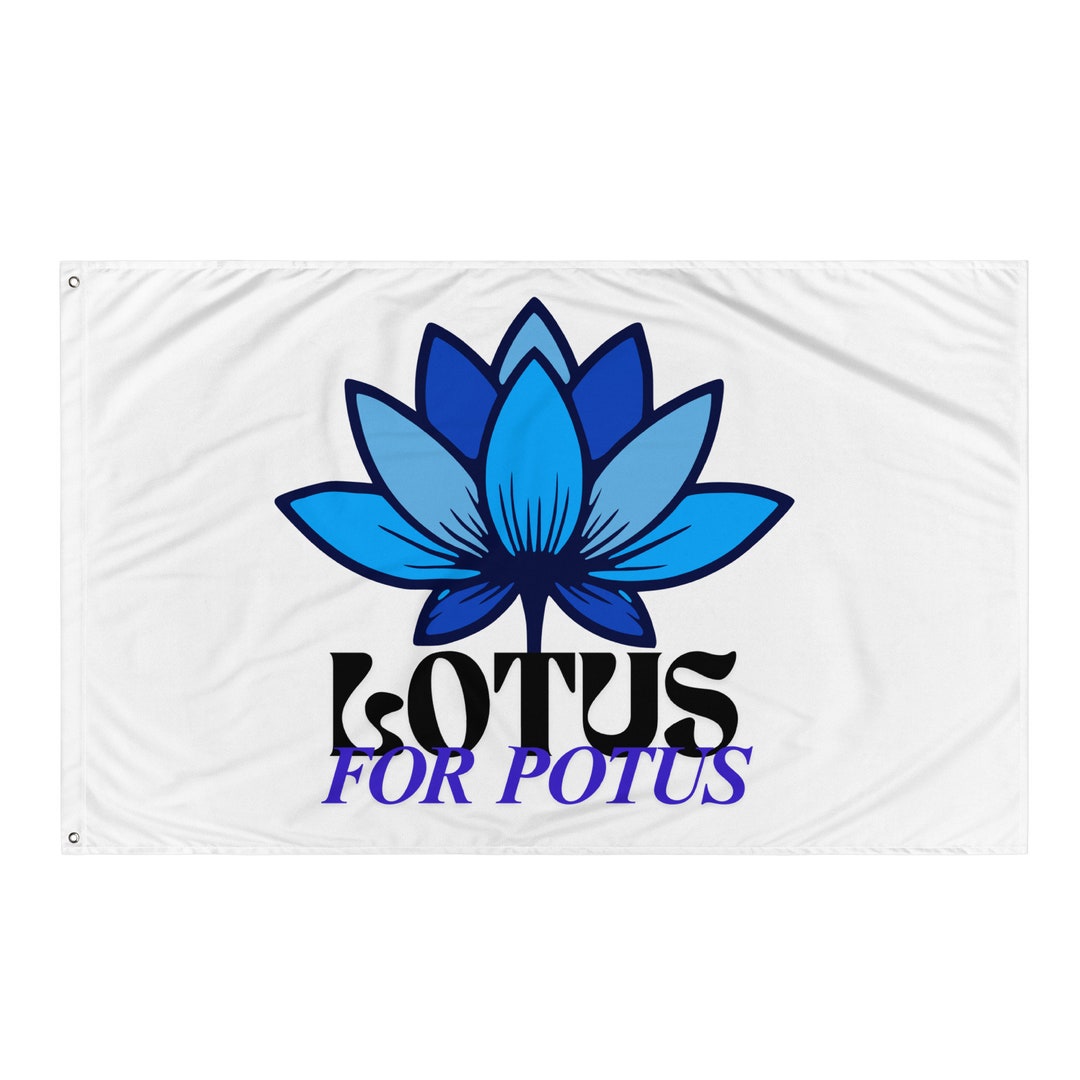 Kamala Harris 2024 LOTUS for POTUS Flag - Etsy
