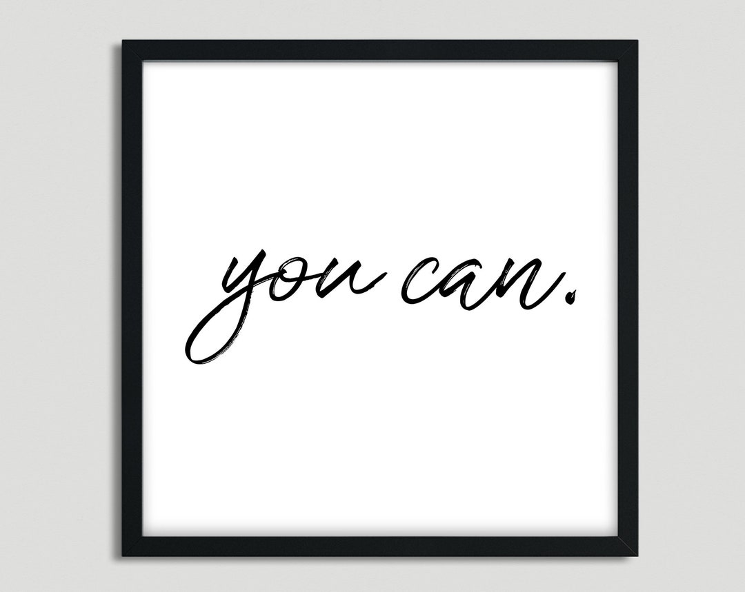 You Can Sign, Instant Download, Digital File, Wall Decoration, Print ...