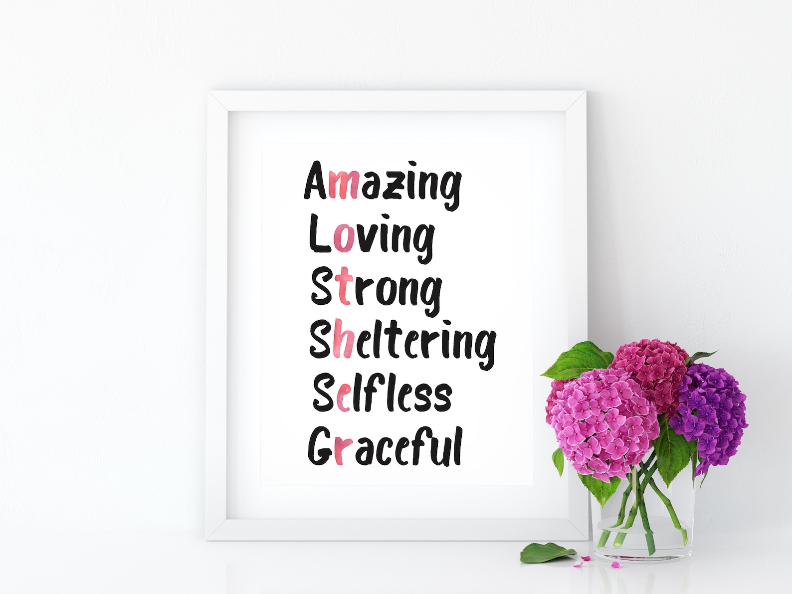 Mother Meaning, Instant Download, Digital File, Gift for Mom, Artwork ...