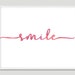 Smile Sign, Instant Download, Digital File, Wall Decoration, Print ...