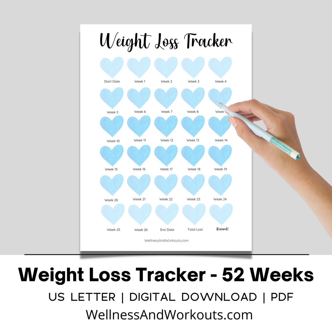 Weight Loss Journal, Weight Loss Tracker, Weight Loss Chart, Weight ...