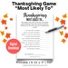 Thanksgiving Game Printable, Most Likely to Game, Family Game Night ...