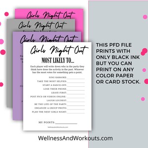 Girls Night Games, Girls Night Out Games, Girl Night Games, Games for ...