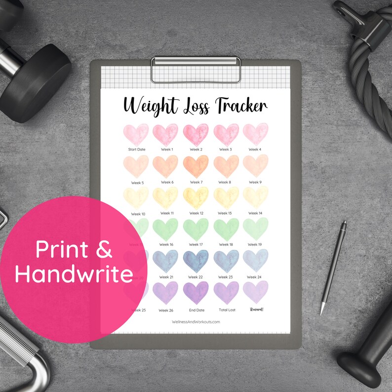 Weight Loss Journal, Weight Loss Tracker, Weight Loss Chart, Weight ...