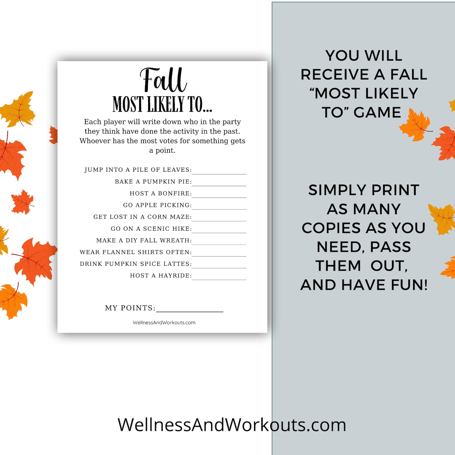 Fall Game, Most Likely to Game, Family Game Night, Who's Most Likely to ...