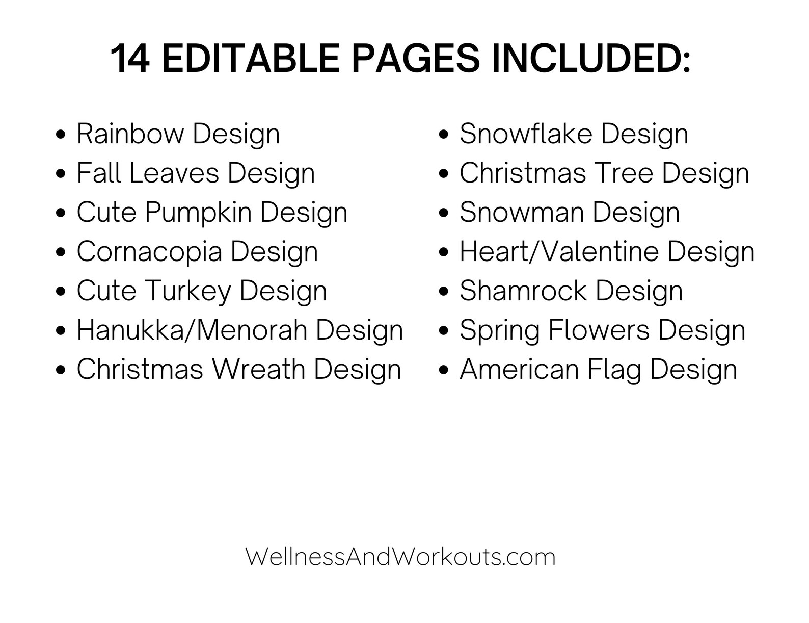 Editable Weekly Daycare Menu, Home School Menu, Preschool Menu, Weekly ...