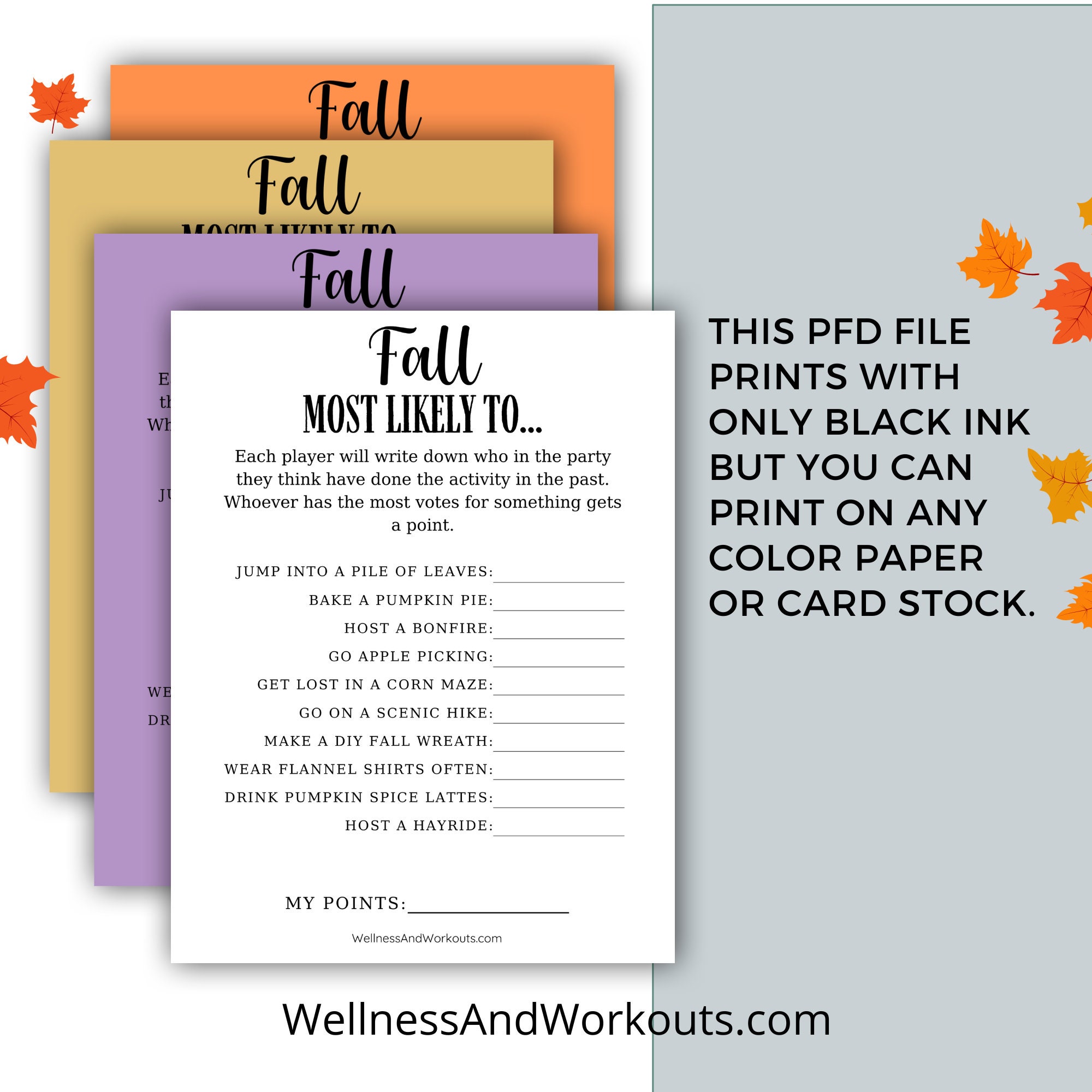 Fall Game, Most Likely to Game, Family Game Night, Who's Most Likely to ...