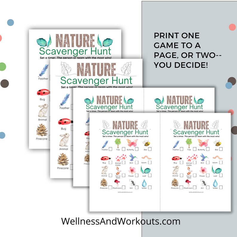 Nature Scavenger Hunt, Nature Lover I Spy Kids Activity, Outdoor ...