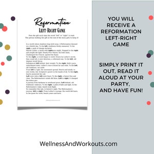 Reformation Day Pass the Gift Game, Gift Exchange Game, Pass the Prize ...