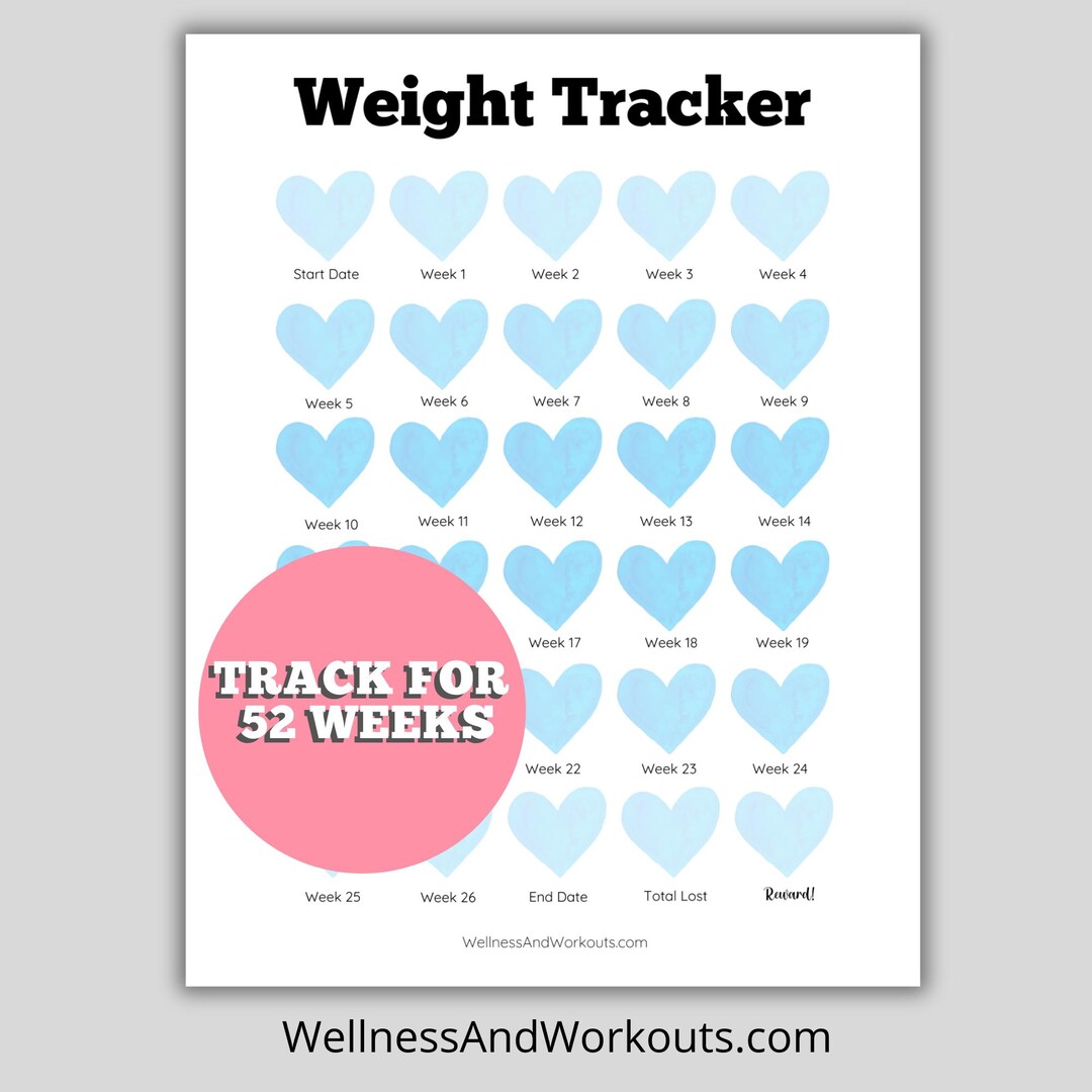 Weight Loss Journal, Weight Loss Tracker, Weight Loss Chart, Weight ...