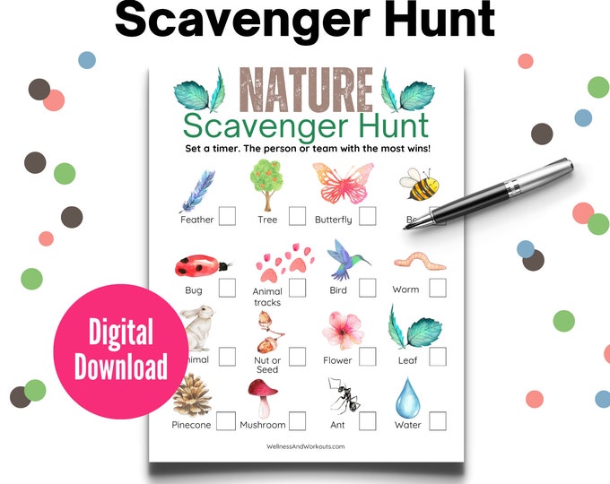 Bush Treasure Hunt Kit - Nature Scavenger Hunt for Kids - Etsy Australia