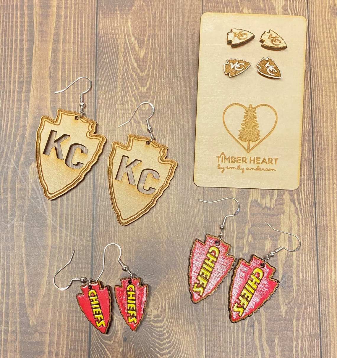 Kansas City Chiefs Earrings - Etsy
