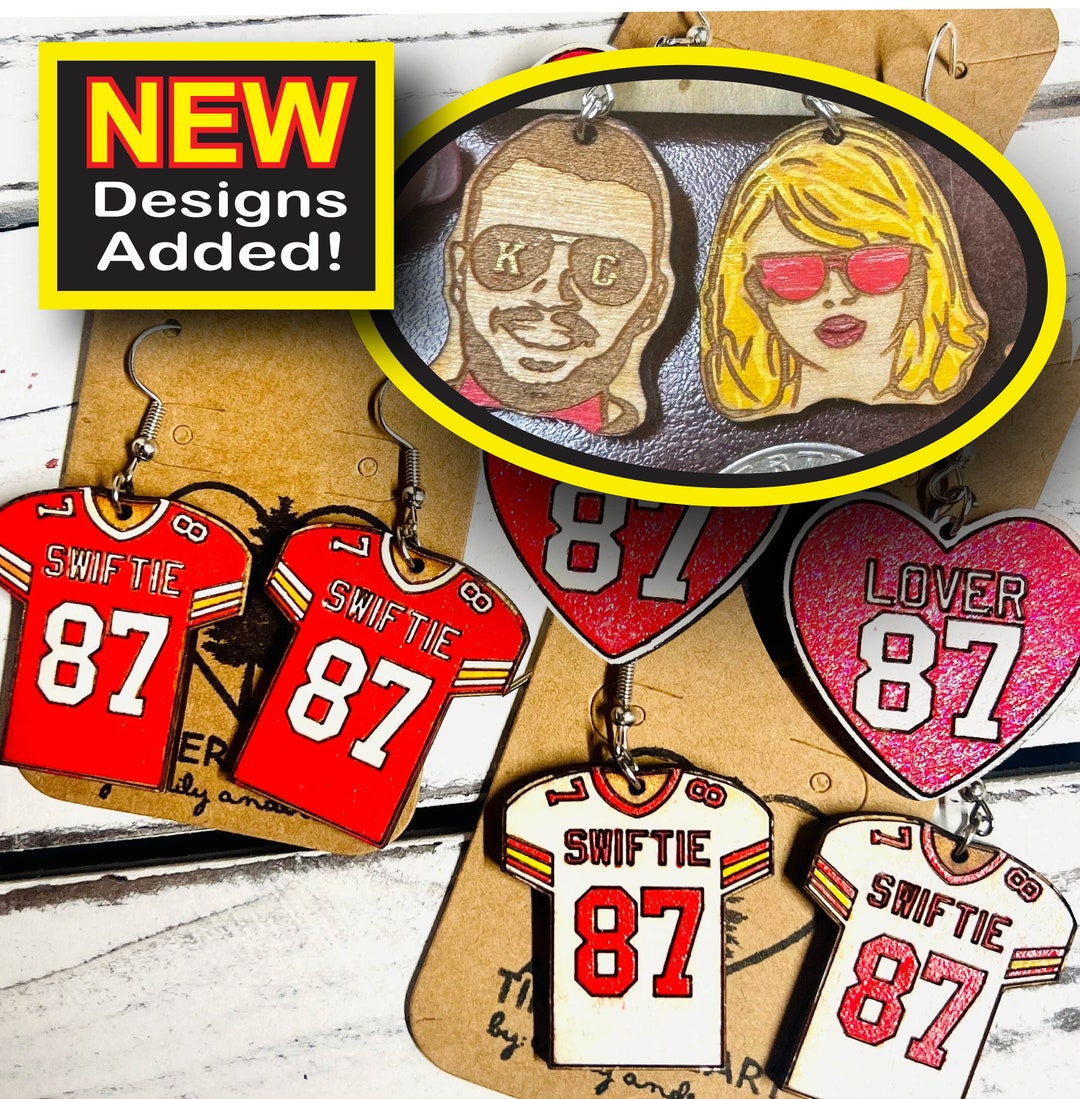 Kansas City Chiefs “swiftie” Earrings! - Etsy