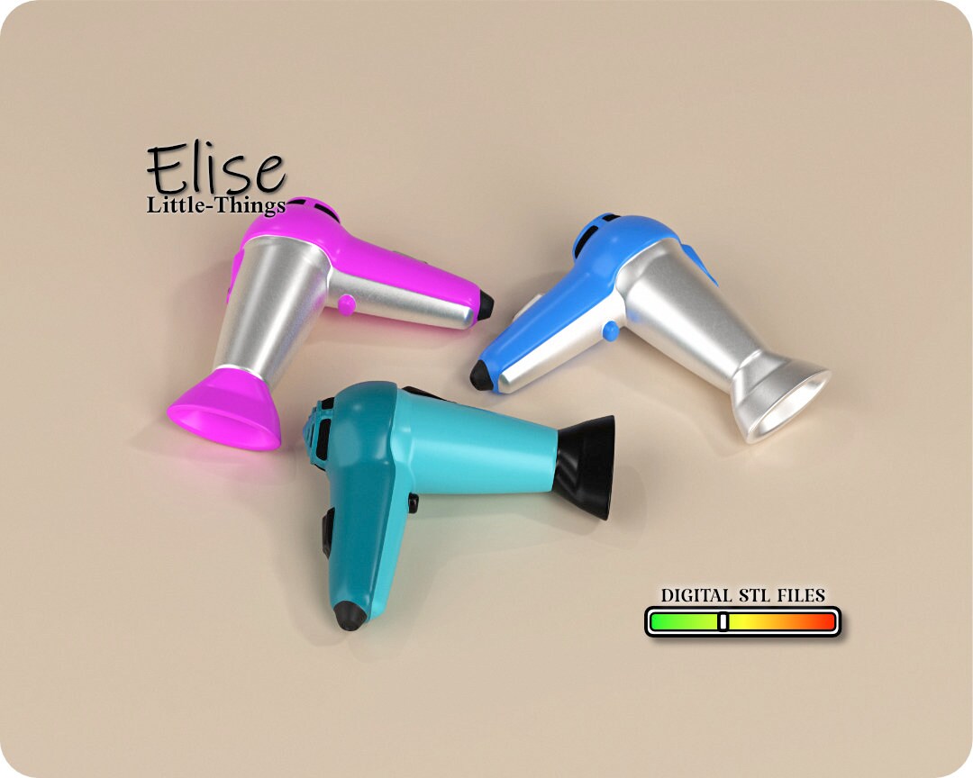 1:12 Scale Dollhouse Hair Dryer, 3D Printing STL File - Etsy
