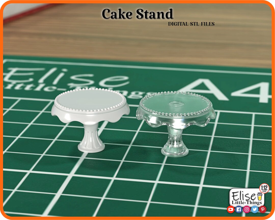 1:12 Cake Stand 3D Printable Dollhouse Decor High Quality - Etsy