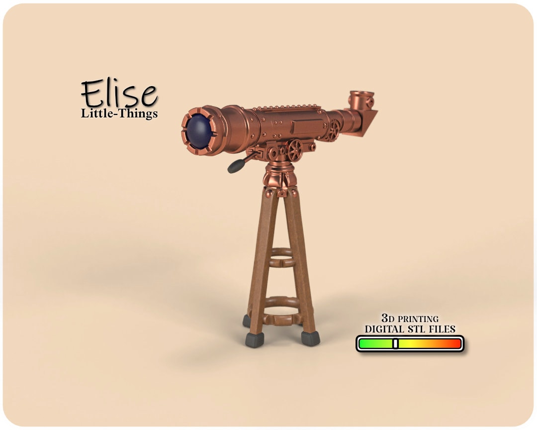 1:12 Scale Dollhouse Telescope, 3D Printable STL File - Etsy