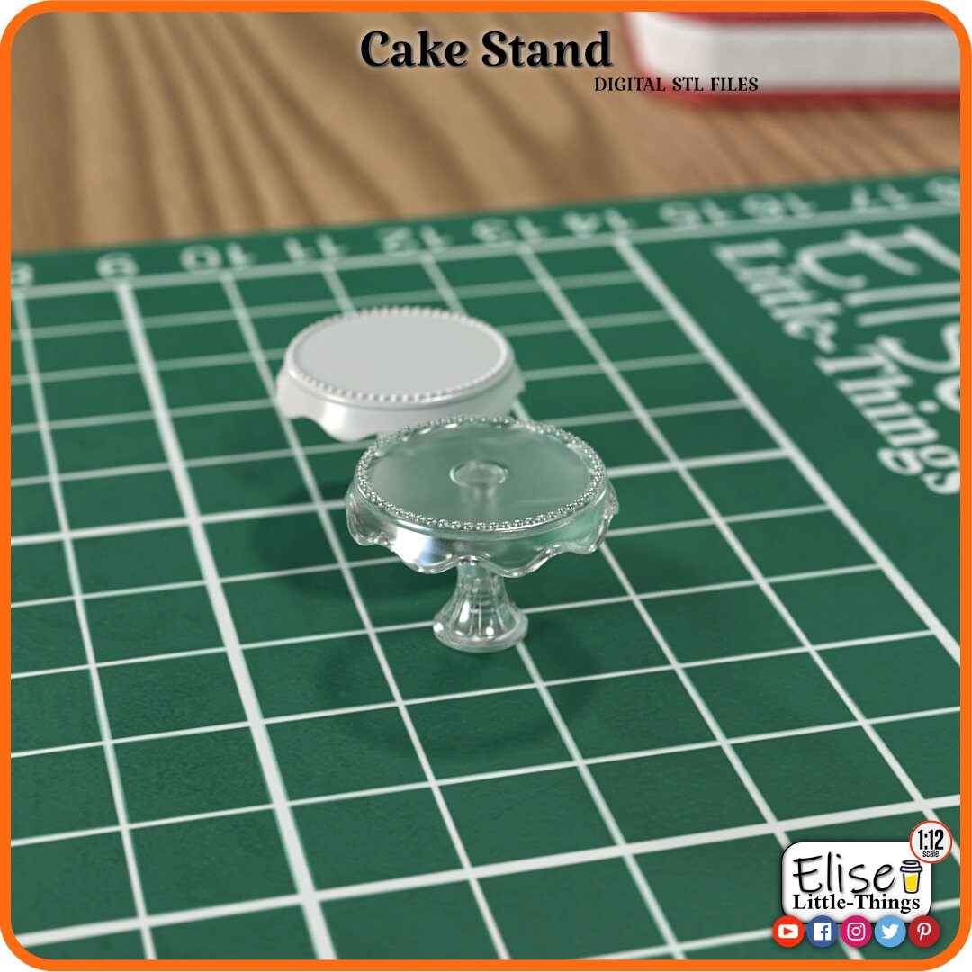 1:12 Scale Dollhouse Cake Stand, 3D Printable STL File - Etsy