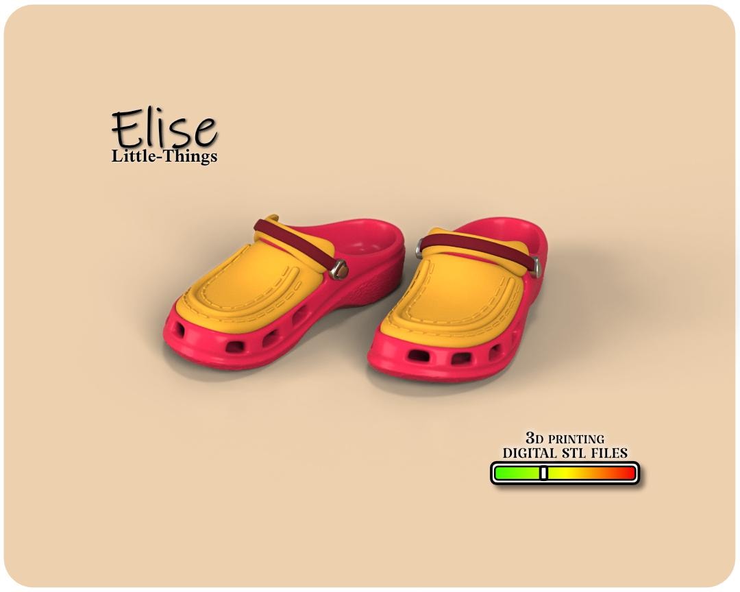 1:12 Scale Everyday Summer Clogs Gardening, 3D Print Dollhouse Fashion ...