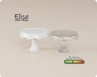 Digital Files - 1:12 Miniature Cake Stands (set A) - Models for 3D ...