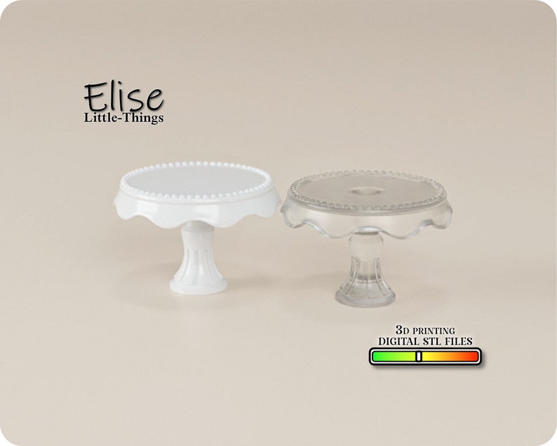 1:12 Scale Dollhouse Cake Stand, 3D Printable STL File - Etsy