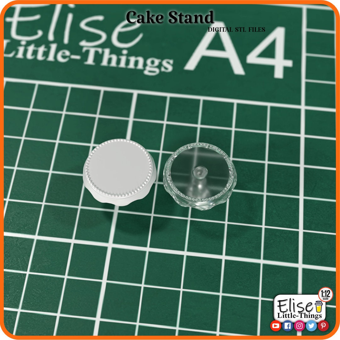 1:12 Scale Dollhouse Cake Stand, 3D Printable STL File - Etsy