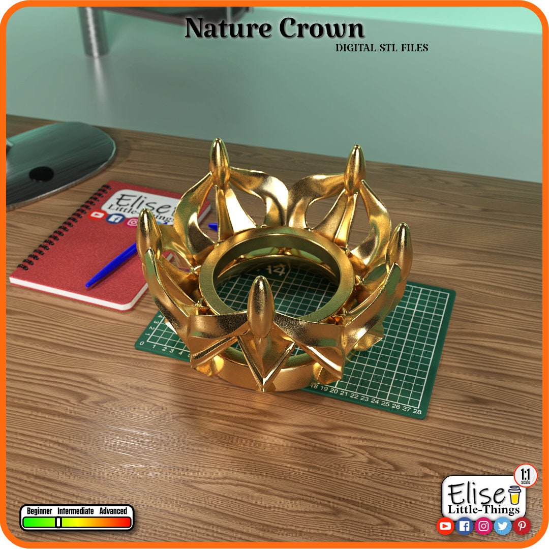 1:1 Nature Crown, for 3d Printer, FDM or Resin Printer, High Quality ...