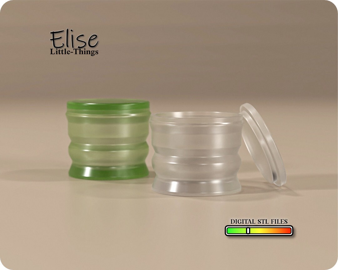 1:12 Round Stash Jar, 3D Printable Dollhouse Kitchen, High Quality STL ...