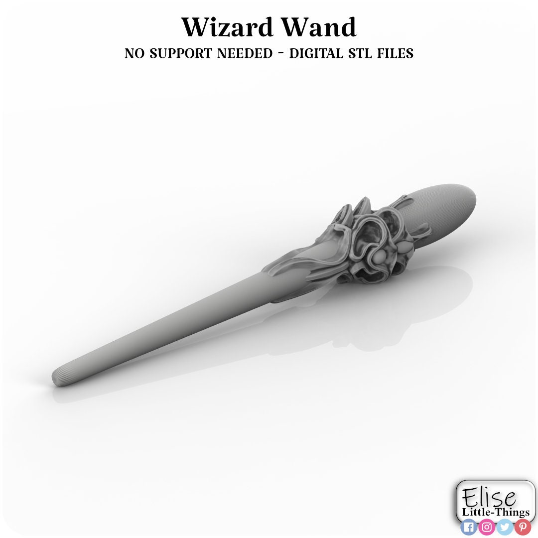 1:1 Wizard Wand, STL 3D Print, FDM or Resin Printer, Halloween Costume ...