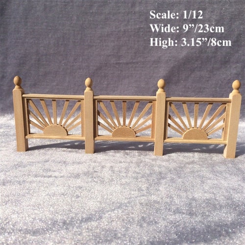 Railing Kit 1 1/12 Scale Dollhouse Miniature Unfinished - Etsy