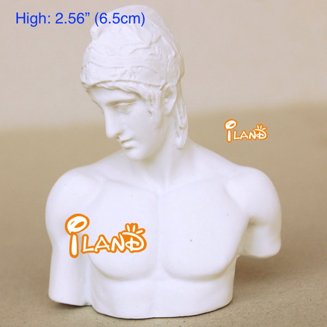 Airads Dollhouse 1:12 Miniature Statue Resin Bust White Sculpture of ...