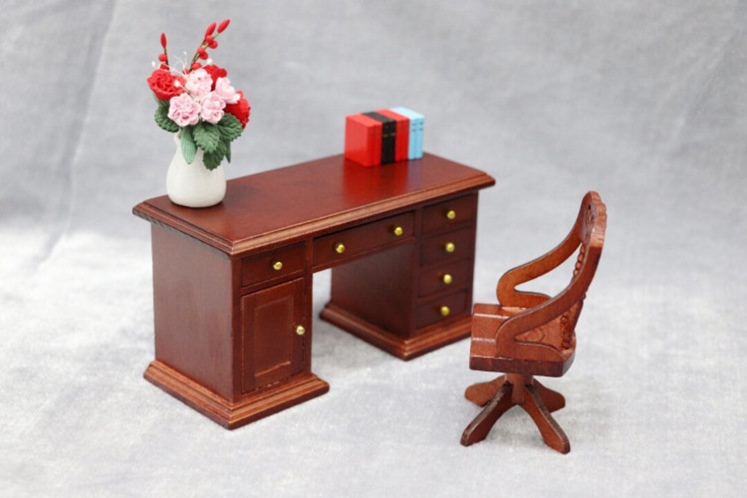 Airads Dollhouse 1:12 Scale Dollhouse Miniature Office Furniture Set ...