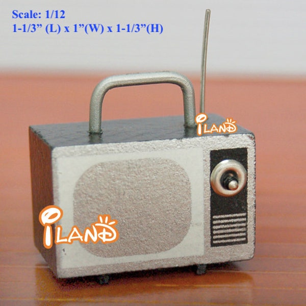 Miniature Old Television - Etsy