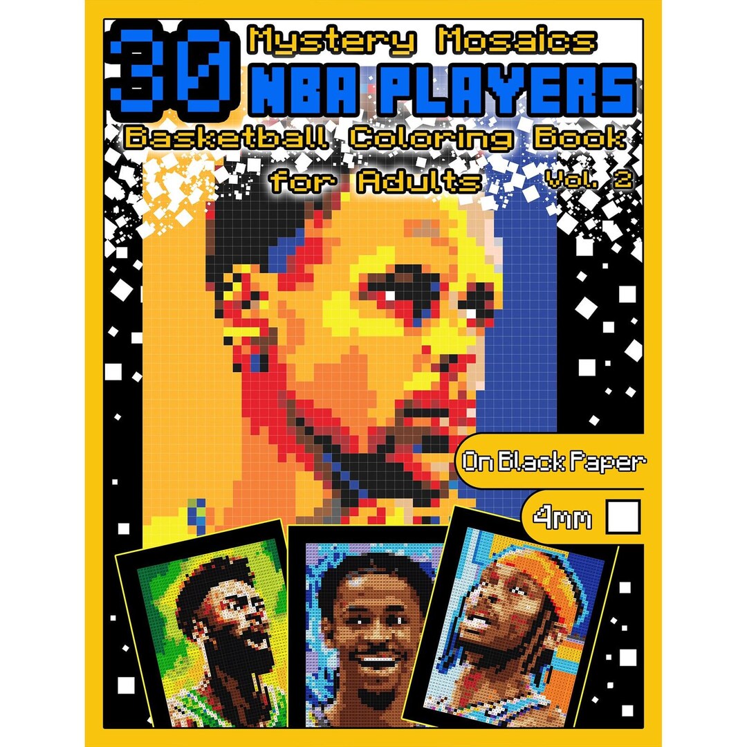Color by Number 30 NBA BASKETBALL PLAYERS Coloring Printable Pages ...