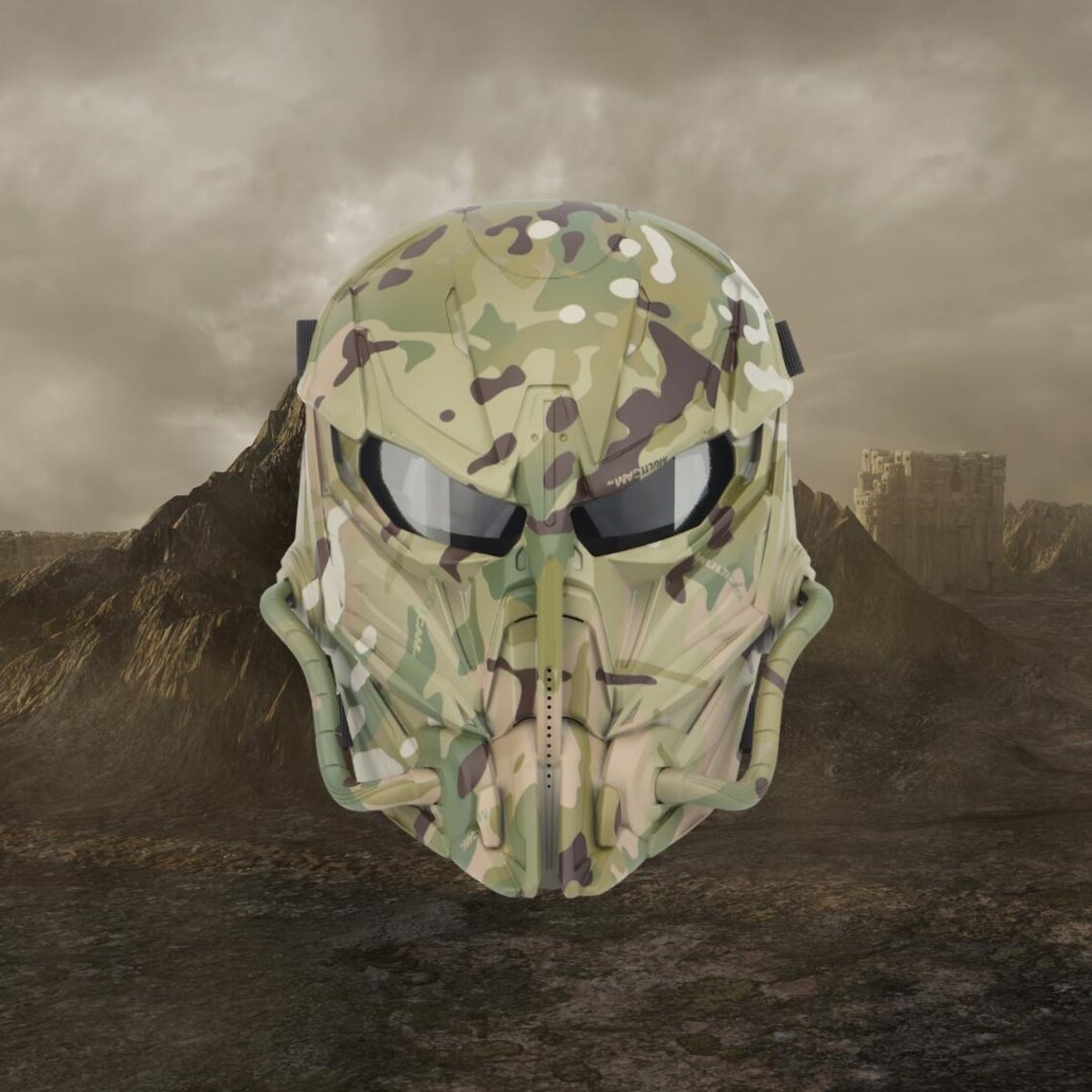 Modern Ninja Tactical Special Ops Cyborg Rave Mask Helmet for Cosplay ...