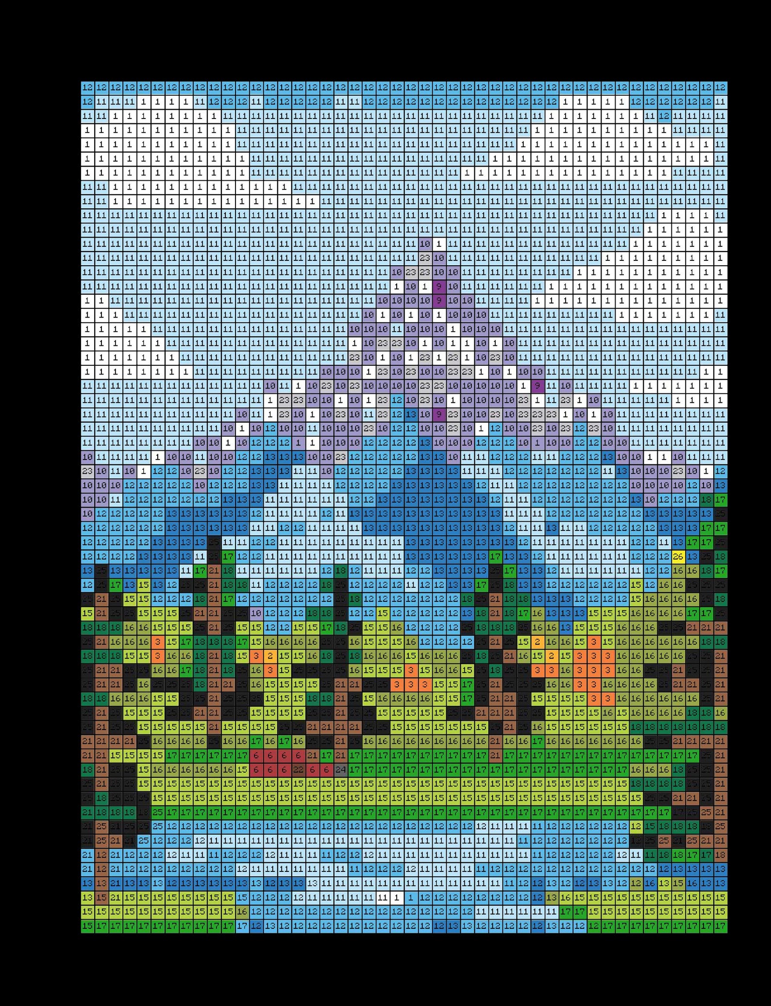 Color by Number LANDSCAPES Printable Coloring Pages Coloring Book Pixel ...
