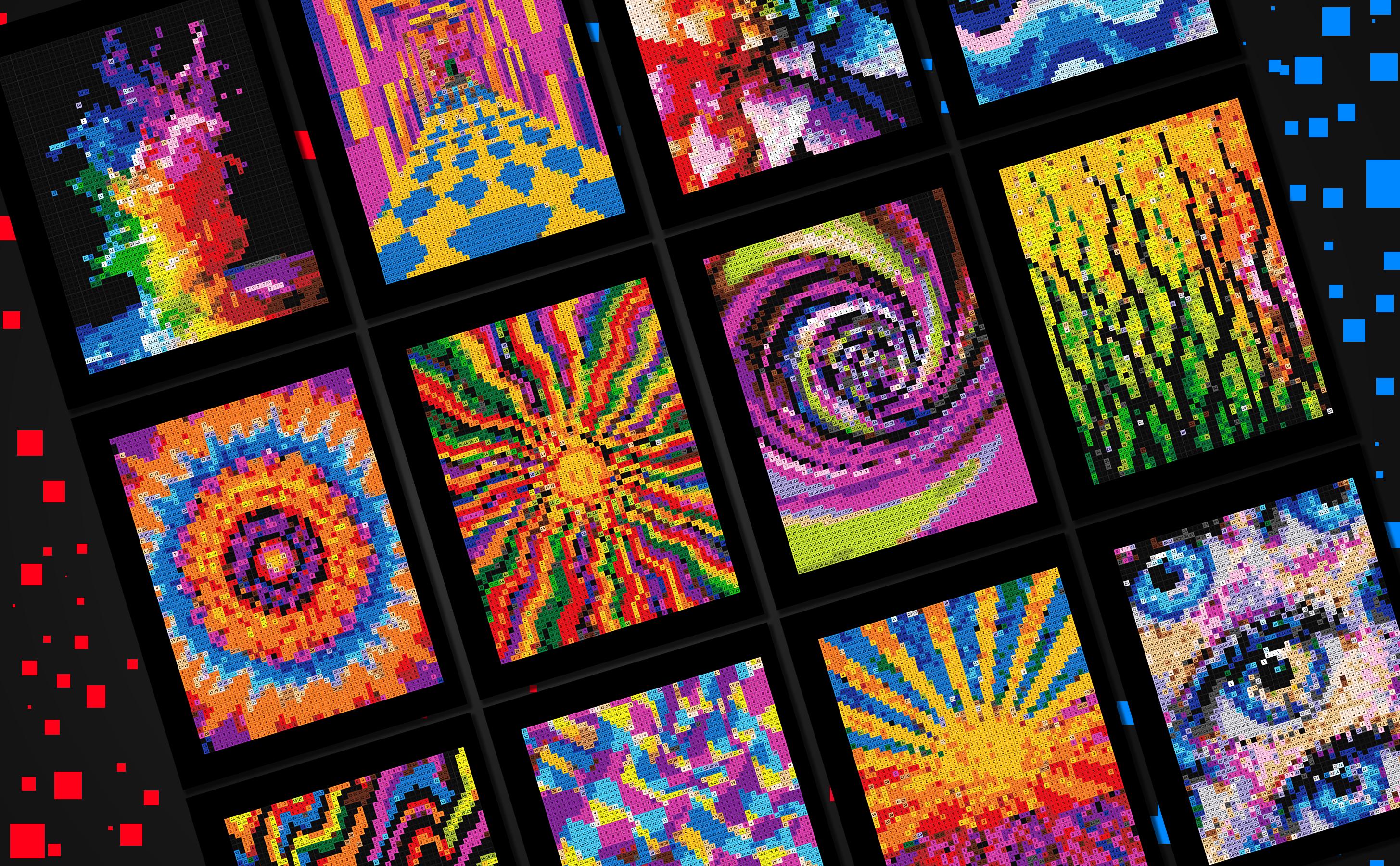 Color by Number PSYCHEDELIC TRIPPY PATTERNS Printable Coloring Pages ...