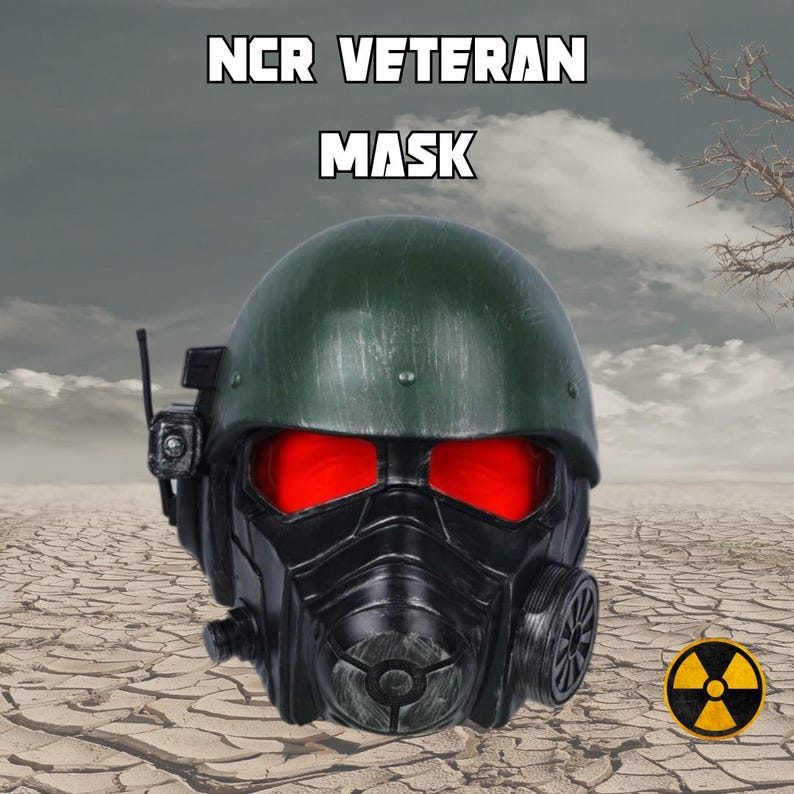 Fallout NCR Veteran Mask Nuclear Apocalypse Armour Helmet Cosplay ...