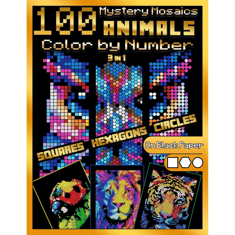 Color by Number Circles - Etsy