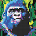 Printable Color by Number JUNGLE ANIMALS Coloring Pages Pixel Art ...