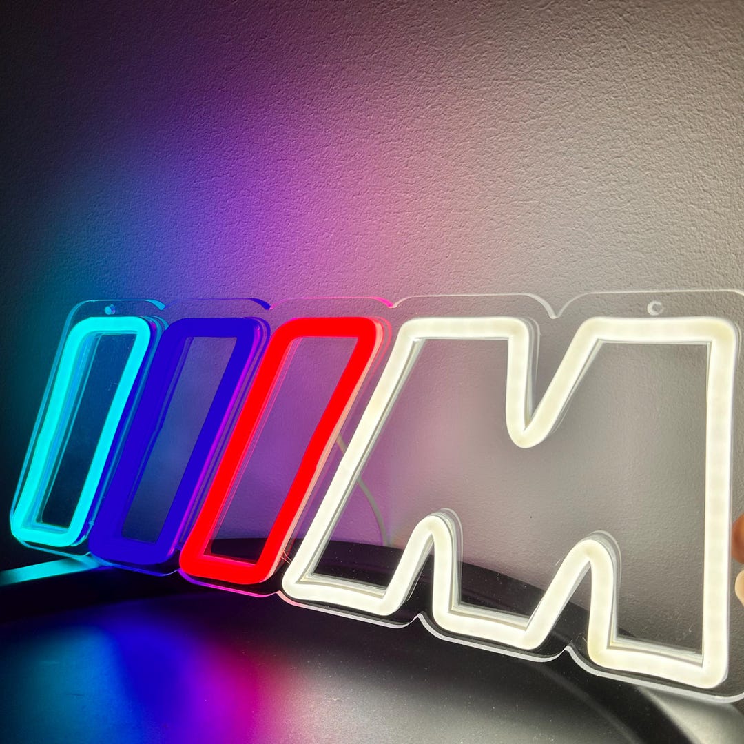 Custom BMW M Series German Power Car Tuning Racing Competiton Logo LED ...