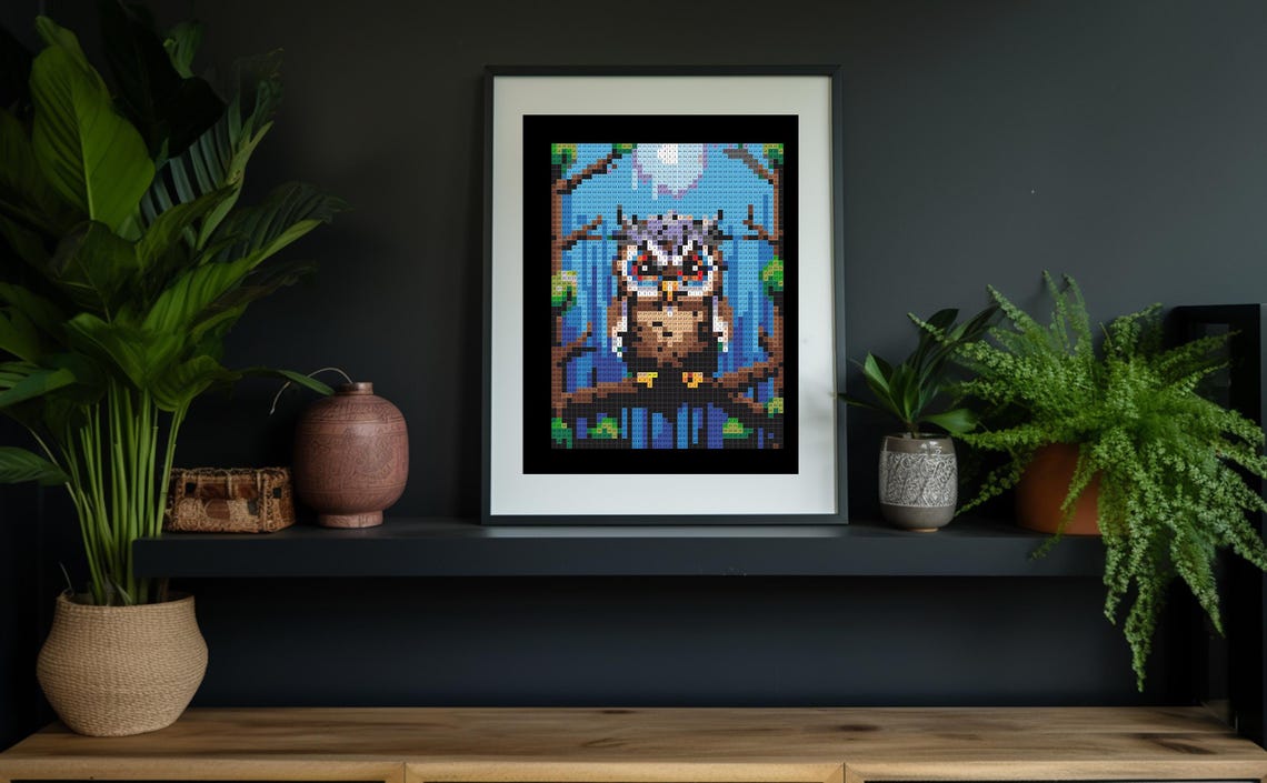 Printable Color by Number FOREST ANIMALS Coloring Pages Pixel Art ...