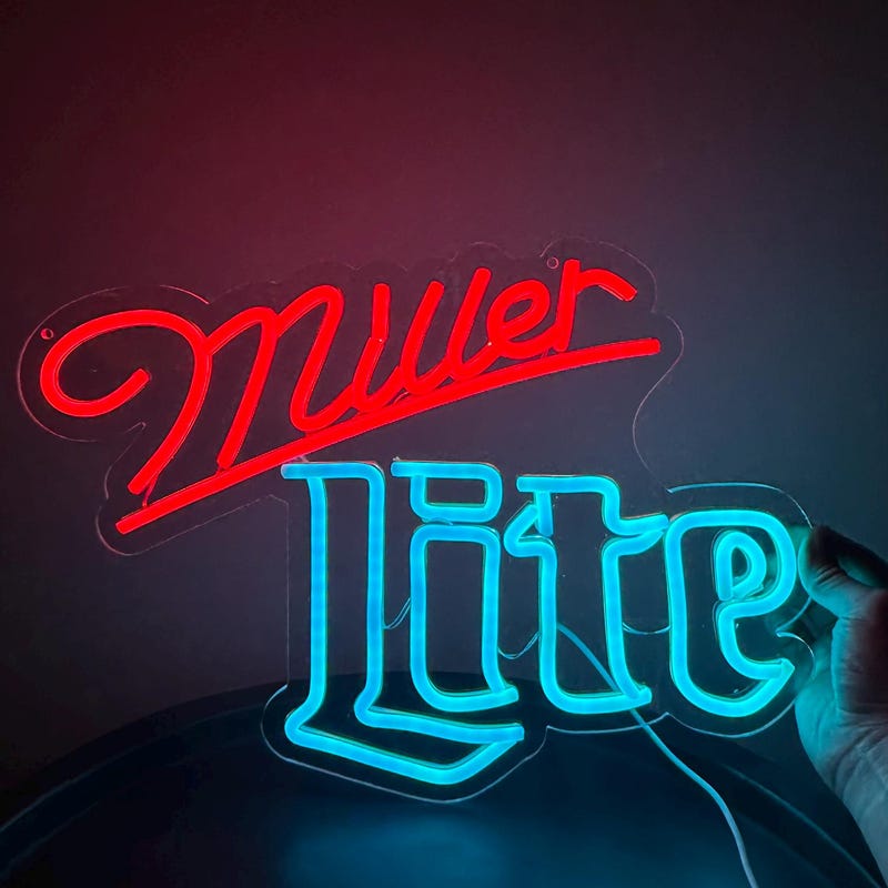 Miller Lite Neon Sign - Etsy
