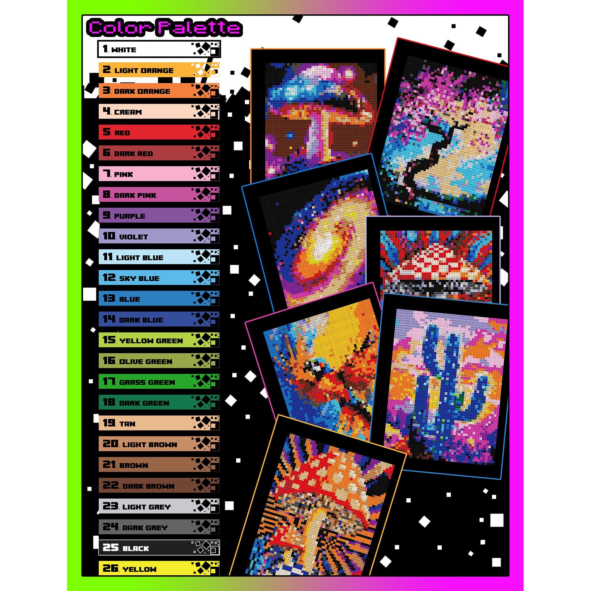 Color by Number PSYCHEDELIC TRIPPY Printable Coloring Pages Coloring ...